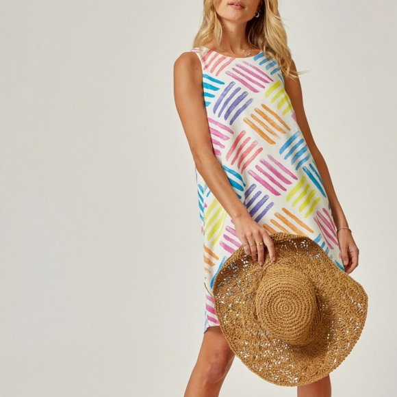 Emily Wonder | Dresses | Nwt Emily Wonder White Shift Dress With ...